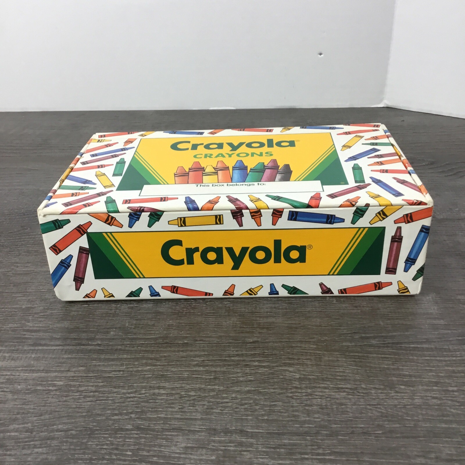 Vintage CRAYOLA Crayon Cardboard School Pencil Box Case 1992 Design ...