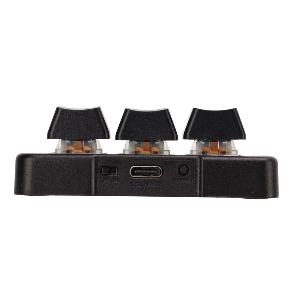 3 Button Keyboard Custom Knob Keypad Macro Programming Repeatable Setup ...