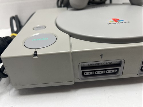 Sony PlayStation PS1 SCPH-5501 Console - Tested & Working - Cables ...