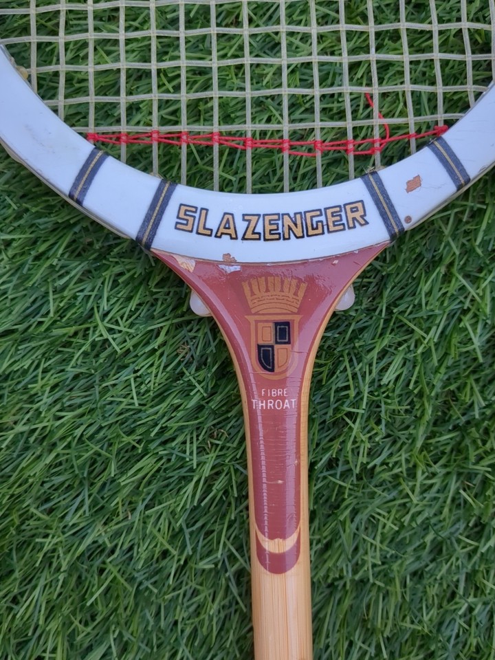 Slazenger Wooden Vintage Fibre Throat Whippet Squash Racket | eBay UK