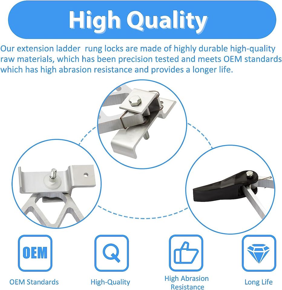 28-11 Rung Lock Kit for Werner Extension Ladder Locks, Compatible with ...