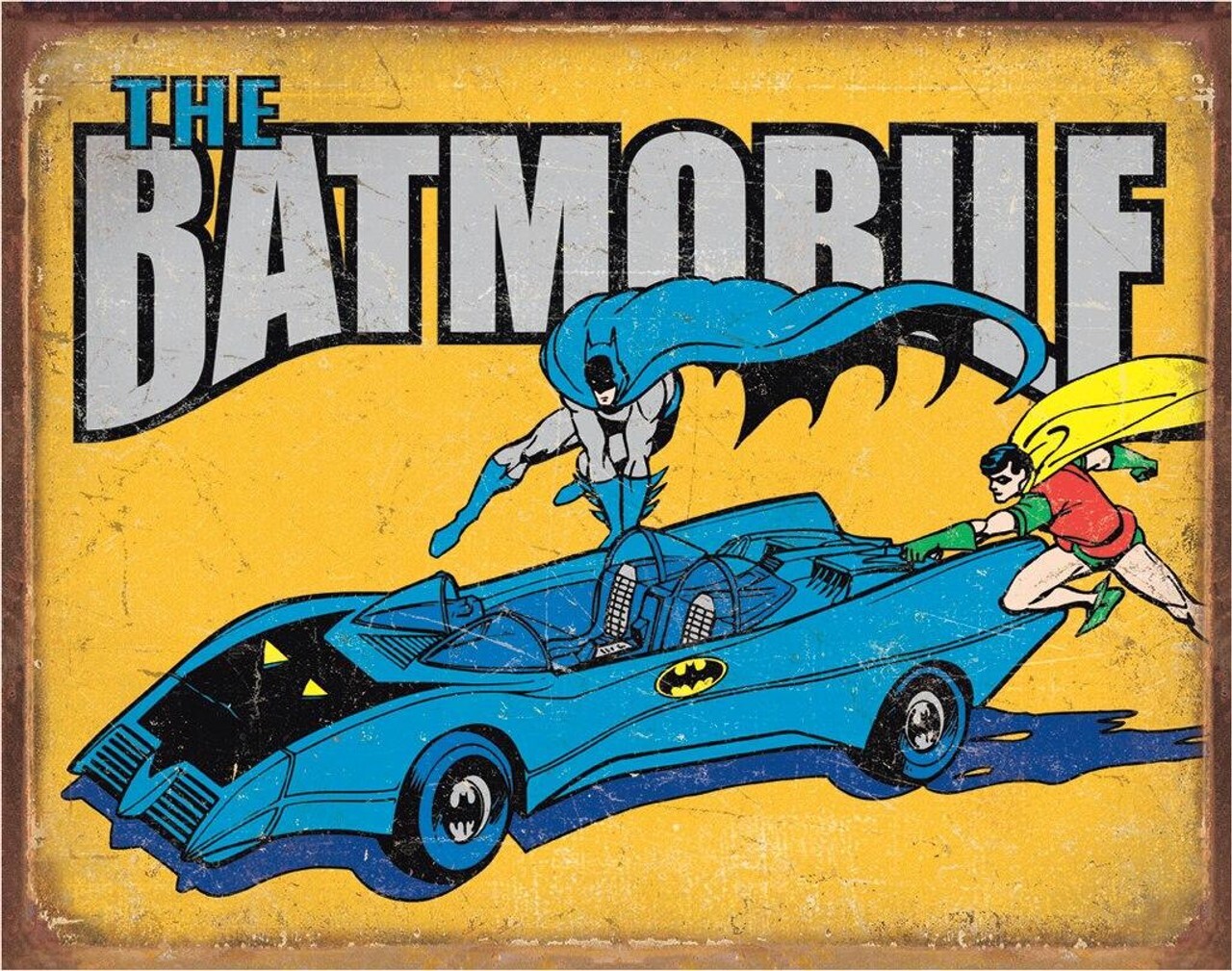 New DC Comics The Batmobile Decorative Metal Tin Sign Made in the USA ...