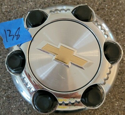 CHEVY HUB CAP OEM CHROME SIX LUG CHEVROLET CENTER CAP SILVERADO TAHOE ...
