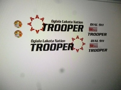 Oglala Lakota Tribal Trooper Police Patrol Vehicle Decals 1:24 | eBay