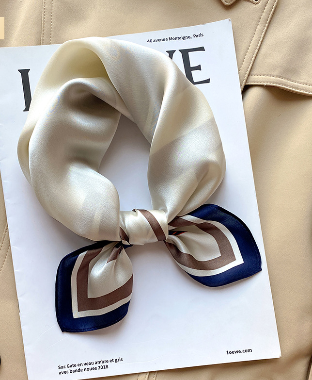 100% Mulberry Silk 20" Square Scarf Women Neckerchief Wrap pure color ...