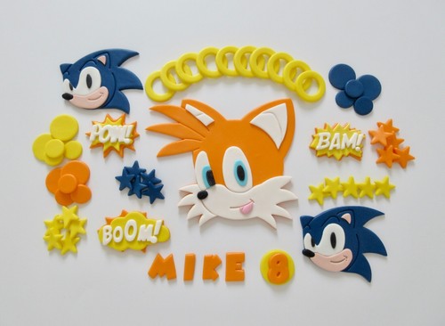 Sonic The Hedgehog Tails Cake Topper Personalised Large Edible Tails ...