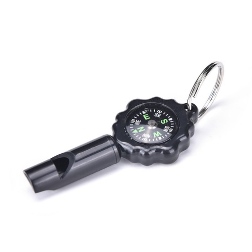 Black Mini Survival Tool Whistle Compass 2 in1 GT hot selli_hg | eBay UK