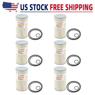 (6Pack)FF5369W Fuel Filter Replaces PF7620,PF7621,PF7680,PF7744,P550414 ...