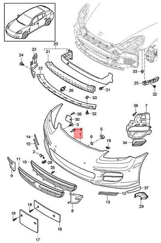 Genuine PORSCHE Panamera 970 Trim 97050591121 | eBay