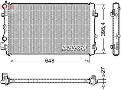 DENSO Radiator For AUDI A1 SEAT Ibiza IV SKODA Fabia II VW Polo 09-18 ...