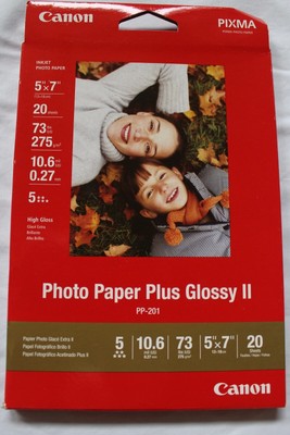 Canon Photo Paper Plus Glossy 5x7 NEW SEALED BOX 20 Sheets | eBay