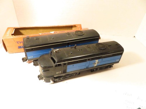 LIONEL POST-WAR 217 BOSTON AND MAINE ALCO A/B DIESEL SET- VG- 027 - S9 ...