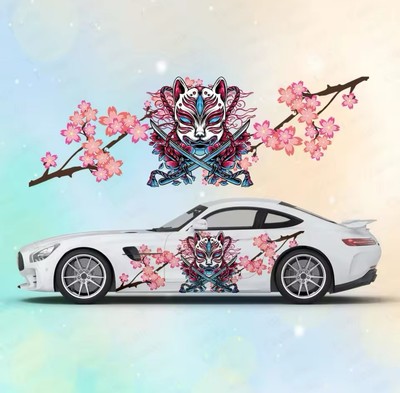 Custom Samurai Livery Racing Side Wrap; JDM Inspired Samurai Custom ...