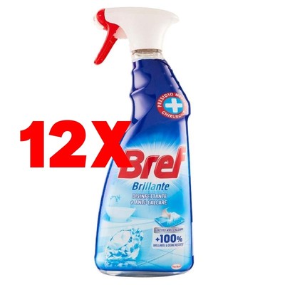 12 X Bref Anticalcare 750 Ml. Trigger Spray Brillante Disinfettante e ...