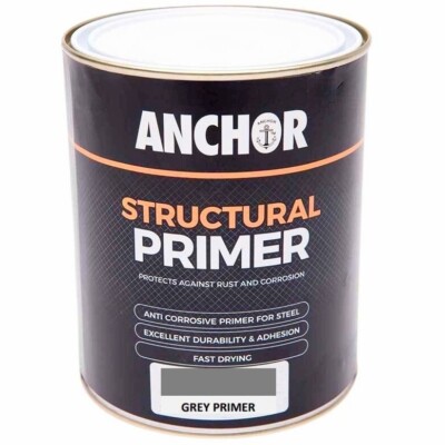 Anchor Structural Steel Metal Primer GREY 4L Anti Corrosion Fast Drying ...