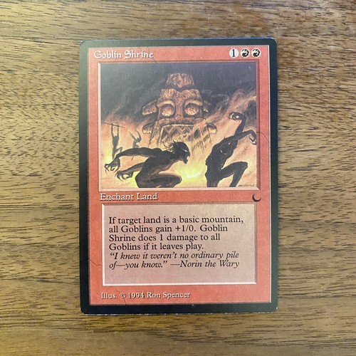 Goblin Shrine NM+ NEVER PLAYED MTG The Dark Magic 1994 VINTAGE FAST ...
