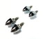 Set (4) Universal Chrome License Plate Bullet Fasteners Bolts Screws | eBay