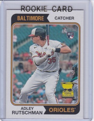 ADLEY RUTSCHMAN ROOKIE CARD 2023 Topps Heritage Baseball BALTIMORE ...