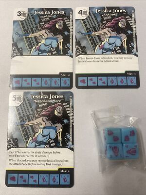 JESSICA JONES Rare CUR 4 Dice Civil War Set Dice Masters | eBay