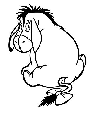 Eeyore vinyl car Decal / Sticker | eBay