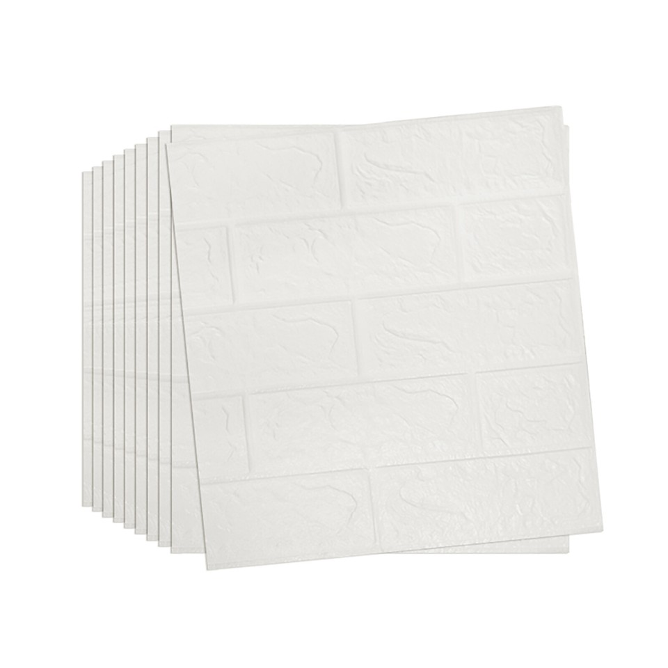 10-50x 3D Tile Brick Wall Sticker Waterproof Self-adhesive Foam Panel ...