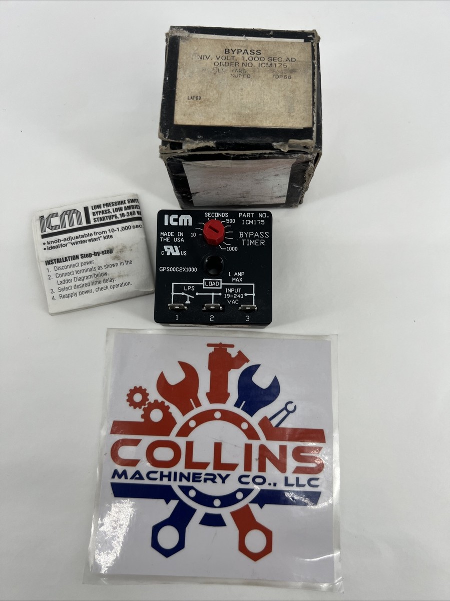 Icm Bypass Timer Icm175 Zorocom ICM Controls Icm203fb 10 Minute Adjust