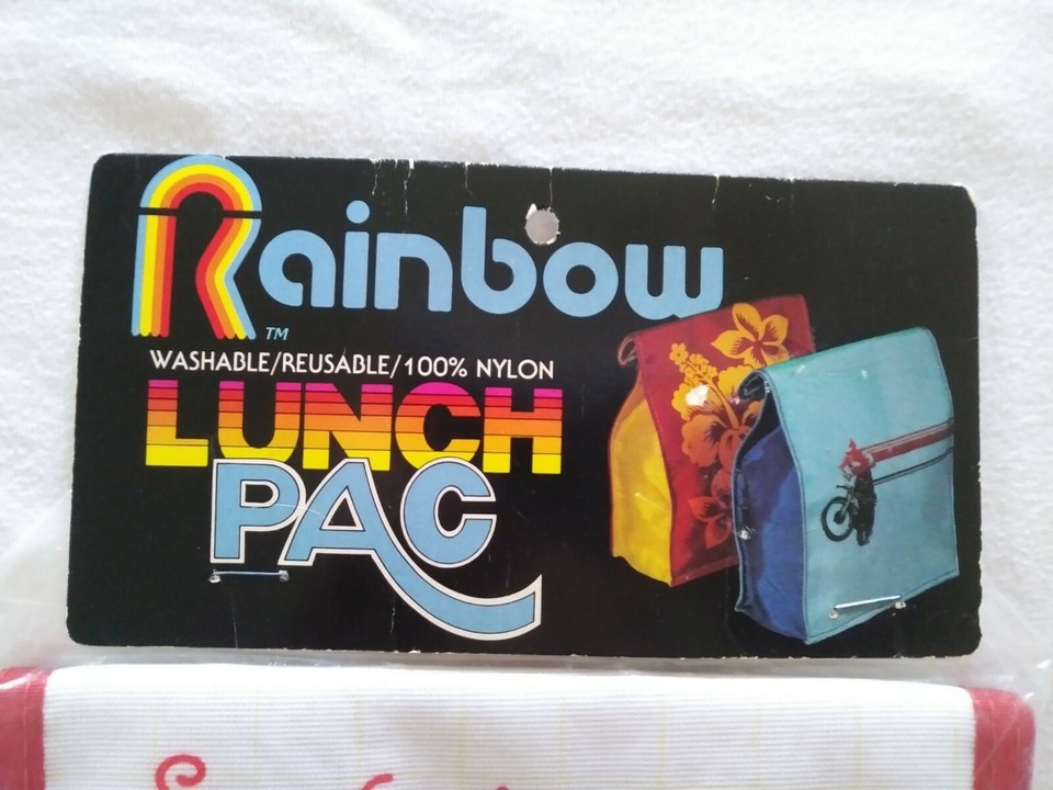 Vintage Rainbow of California Brand Reusable Strawberry Print Lunch Pac ...