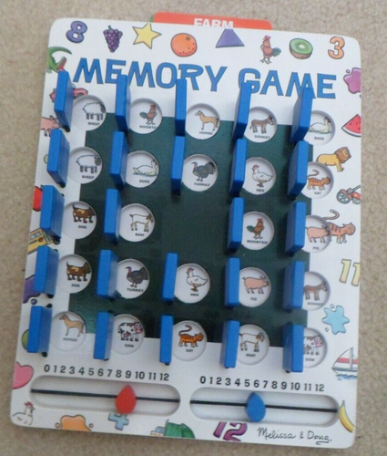 Melissa & Doug wooden travel memory game, GREAT condition | eBay