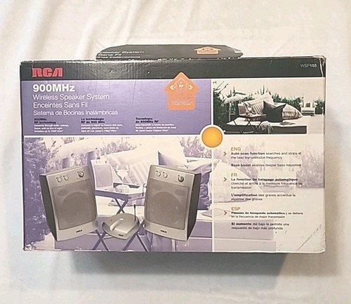 NEW NIB RCA 900 MHz Stereo Wireless Speaker System Model WSP155 | eBay