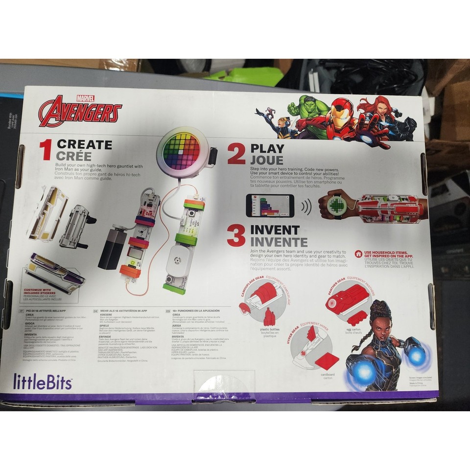 littleBits Avengers Hero Inventor Kit Kids 8+ Build & Customize Super ...