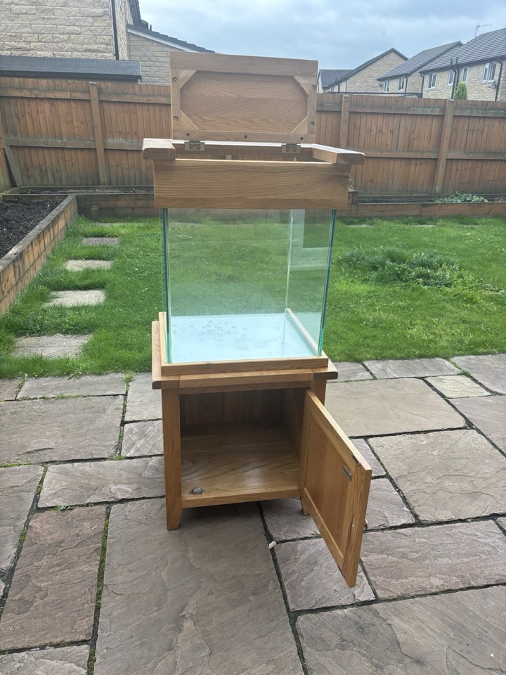 Mint - Aqua Oak Large Cube Fish Tank - Complete Aquarium | eBay UK