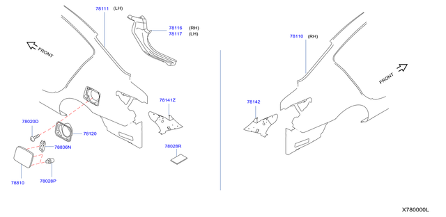 Genuine Nissan Retainer Tapping Striker LH G66919KAMA / G6691-9kama OEM ...