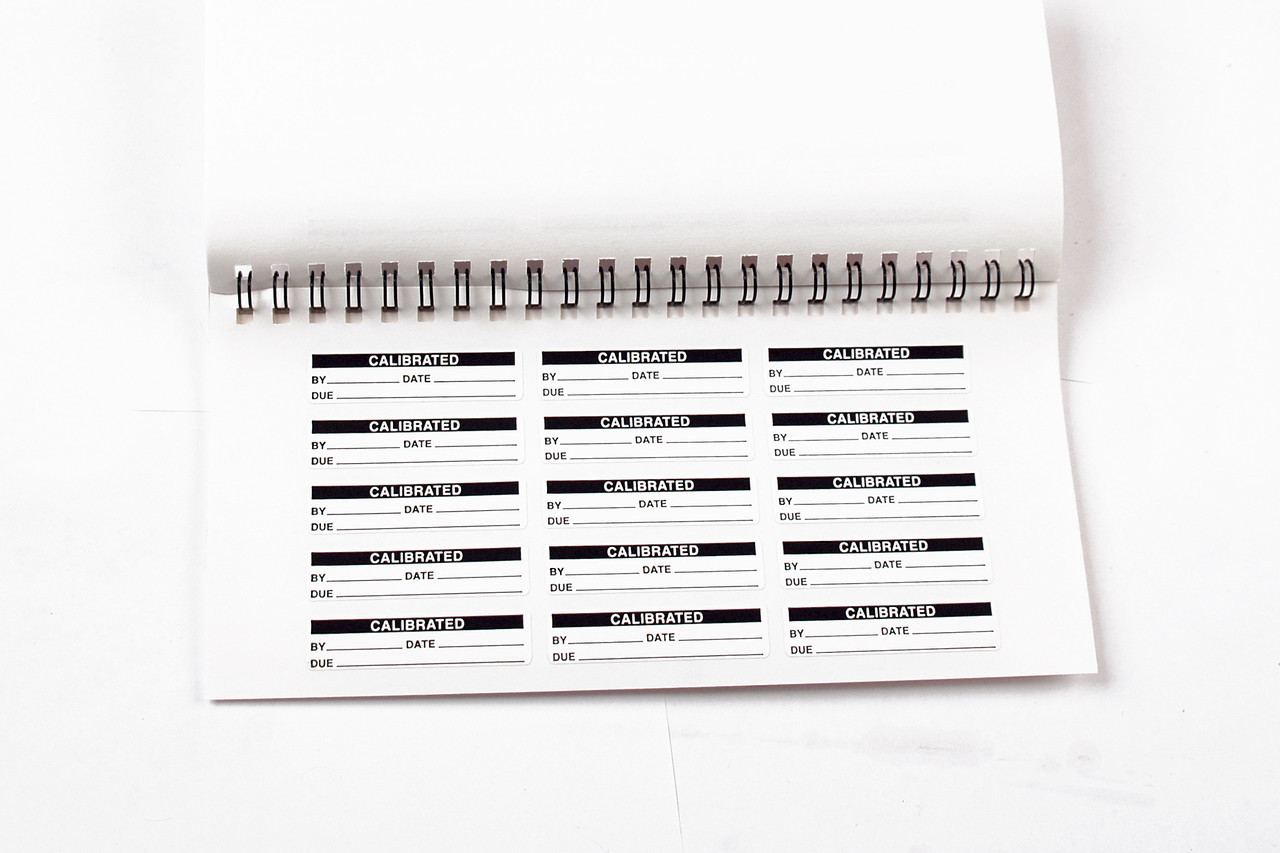 Q-CEE'S CALIBRATION LABELS #QC155 BLACK 3004-32T1 BOOKLET (H-1-3-10-18 ...