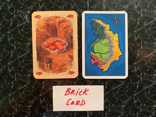 Catan RESOURCE BRICK CARD 2019 Klaus Teubers Trade Build Settle CATAN ...