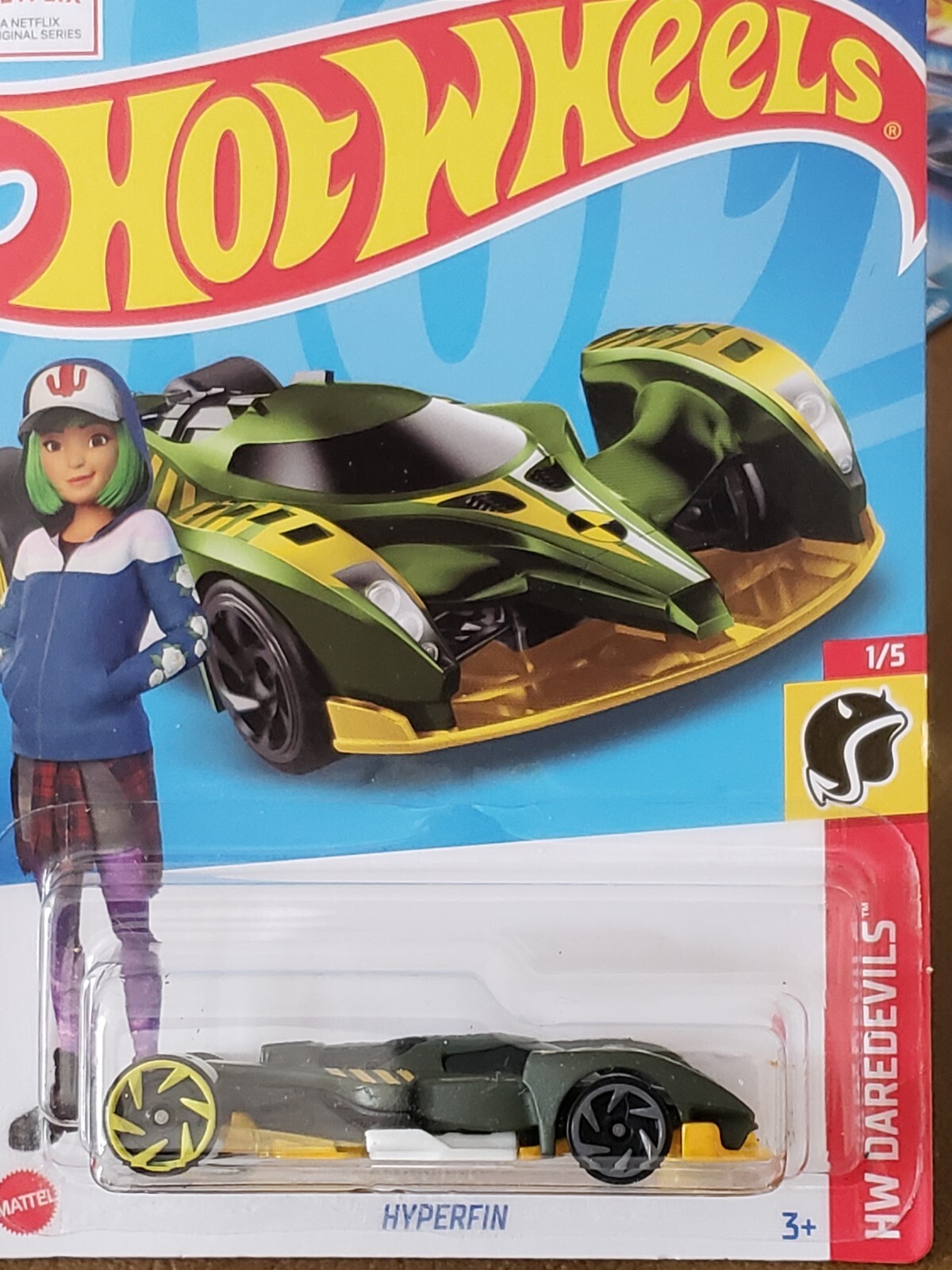 Hot Wheels 2022 Hyperfin #095 Black/Yellow | eBay