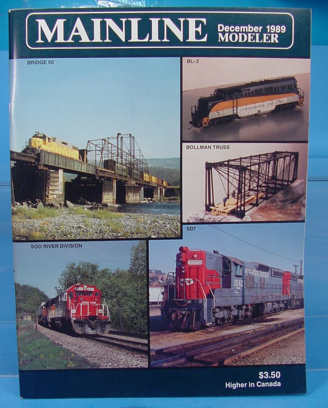 HO,S,N,O MAINLINE MODELER MAGAZINE DECEMBER 1989 TABLE OF CONTENTS ...