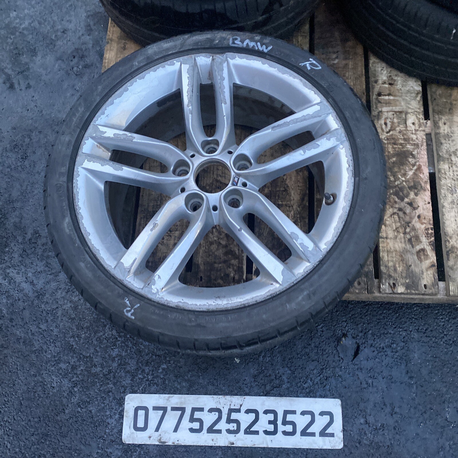 18” Genuine Bmw Alloy Wheel Alloy With Tyres Staggered 1 3 5 Series ...