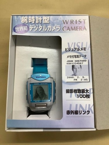 CASIO WQV-1-2NJR Wrist Camera Watch W/BOX | eBay