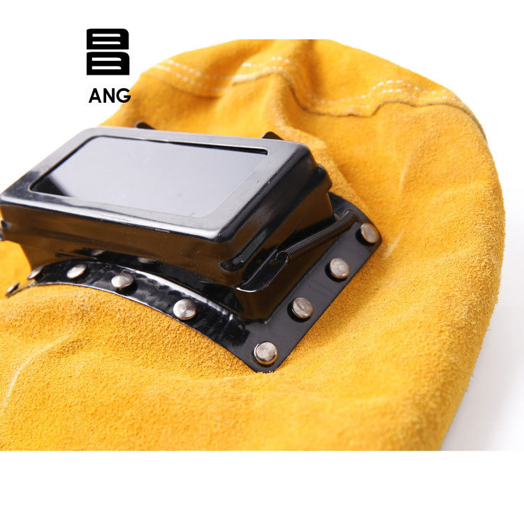 Welding Helmet Face Mask Leather Hood Weld Welder Filter Lens Protector ...