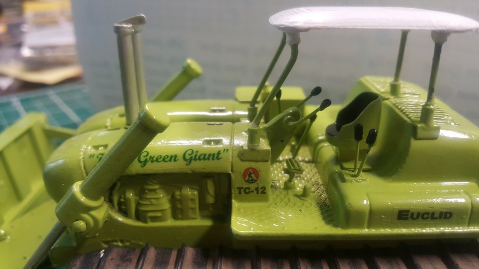 CUSTOM EUCLID Corgi TC-12 Bulldozer in "EUCLID" Colors - FREE SHIPPING ...