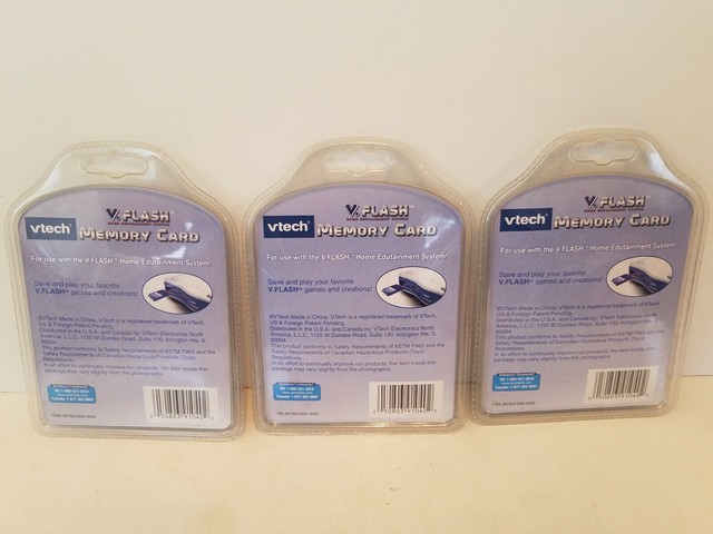 VTech VFlash 8 MB Memory Card V.flash Edutainment System Lot# J55 for ...