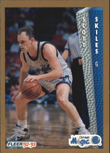 1992-93 Fleer Tony's Pizza Orlando Magic Basketball Card #56 Scott ...