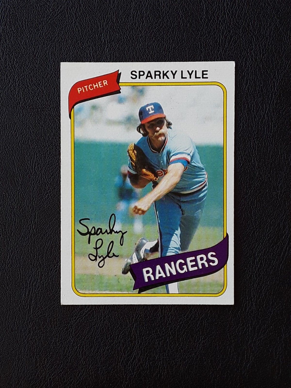 1980 Topps Sparky Lyle Baseball Card. #115 Texas Rangers Pitcher... | eBay