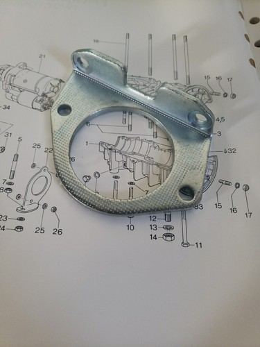 Ski-Doo Everest 440 440E, 1976-1979, Electric Starter Bracket 420853390 ...