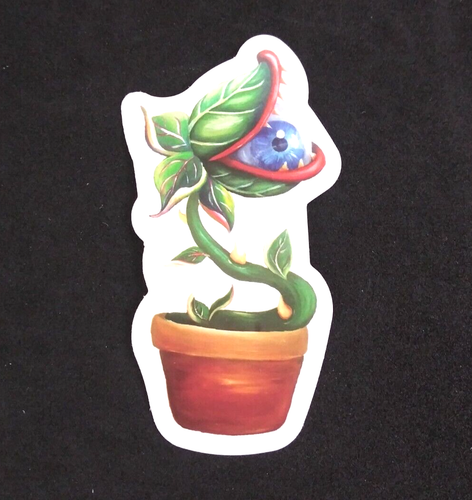 Audrey II Eating An Eyeball Little Shop Of Horrors Sticker 2.75" x 1.5 ...
