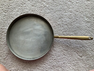 VTG Copral Made In Portugal Copper Crepe Pan 11.25” Wide With Brass 9 ...