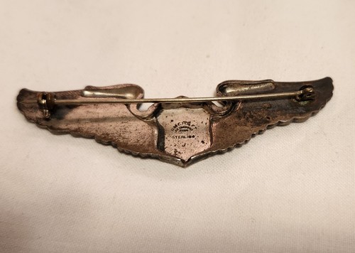 Vintage AMCRAFT Sterling WW2 Army Air Forces Pilots Wing Badge Brooch 3 ...