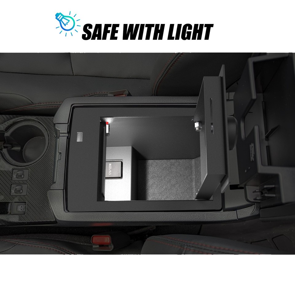 Center Console Storage Box Gun Safe Box 00016-86184 For 2010-2024 ...