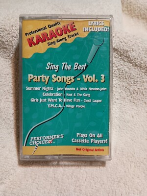 Karaoke Sing Along Tracks- Cassette Tape Country Party songs Vol 3 | eBay