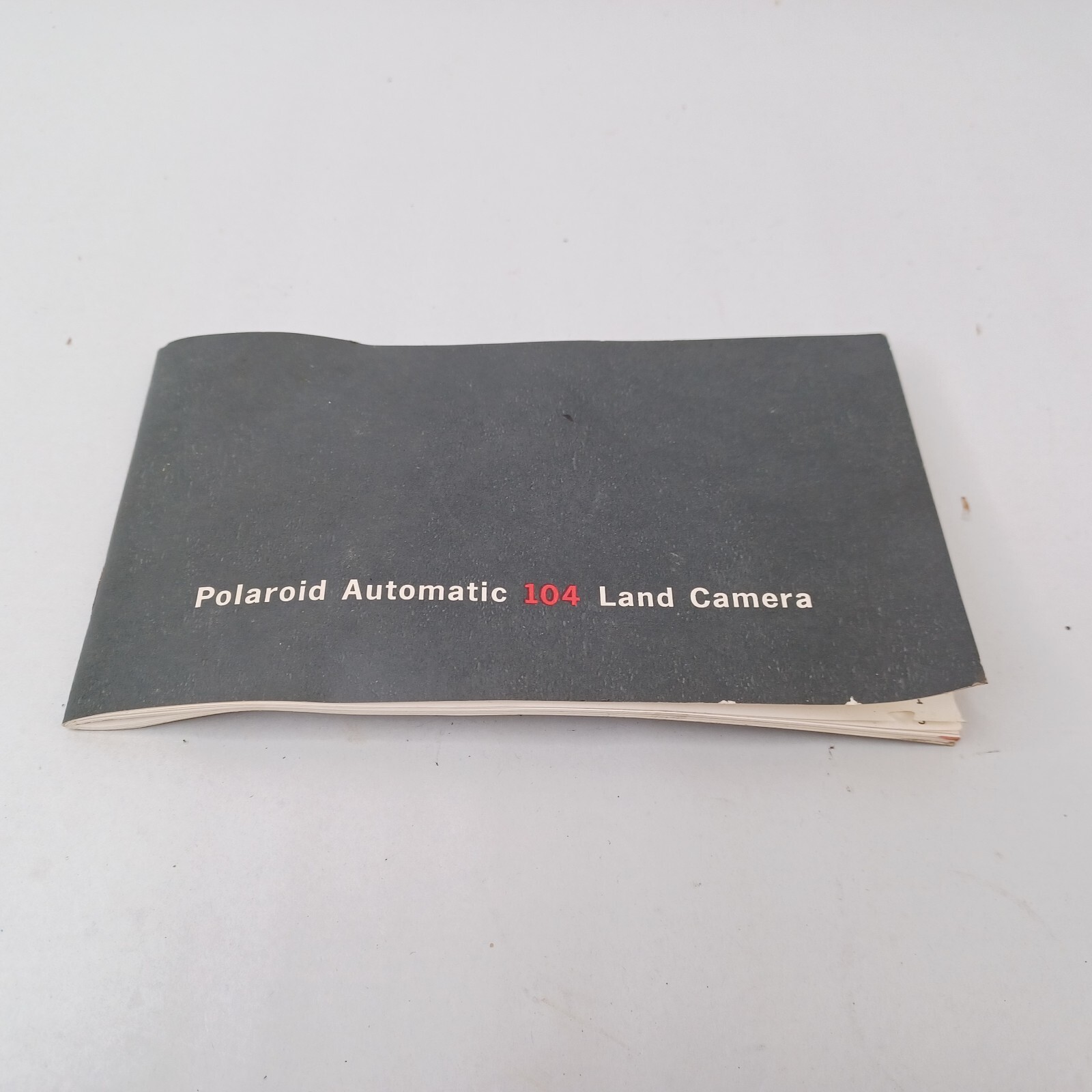 Vintage 1960s Polaroid Land Camera Model 104 Manual Only | eBay